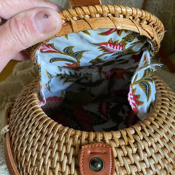 Bags | Rattan Crossbody Bag Nwot | Poshmark